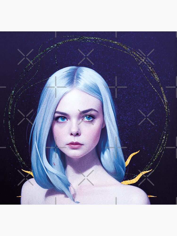 "elle fanning" Sticker by Neonkerely | Redbubble