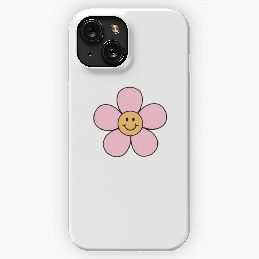 " pink smiley face flower" Sticker for Sale by yeehawboyy | Redbubble