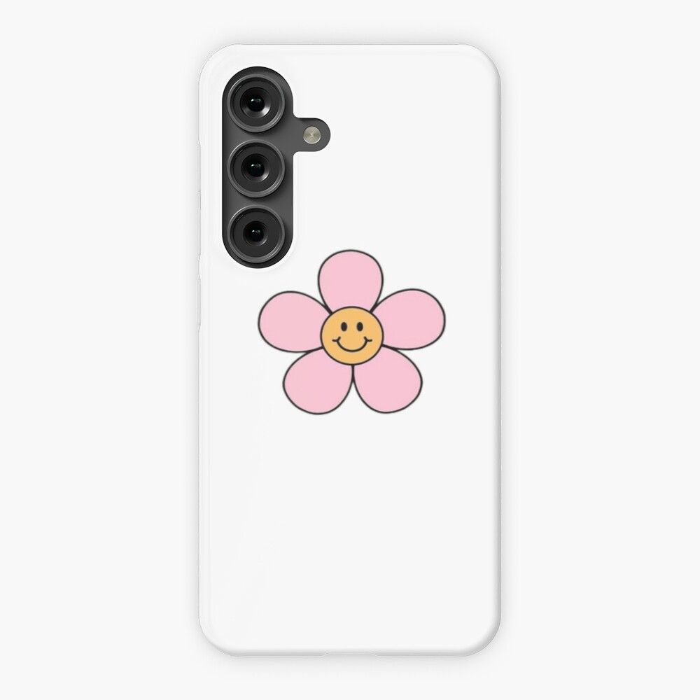 " pink smiley face flower" Sticker for Sale by yeehawboyy | Redbubble