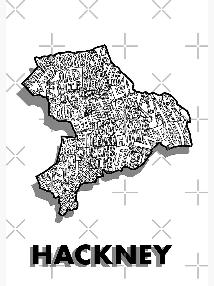 "Hackney - London Boroughs" Poster by damnfinecuppa | Redbubble