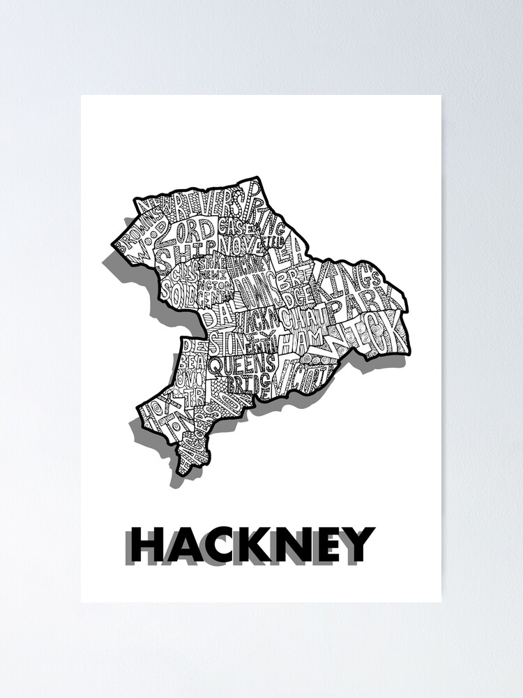 "Hackney - London Boroughs" Poster by damnfinecuppa | Redbubble