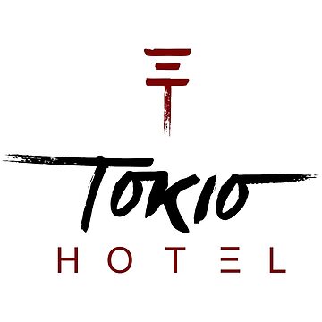 "Tokio Hotel Logo (black, red)" Sticker for Sale by PritableCorp ...