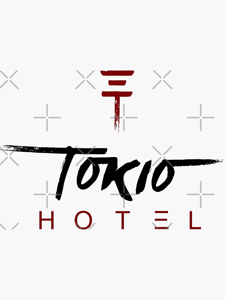 "Tokio Hotel Logo (black, red)" Sticker for Sale by PritableCorp ...