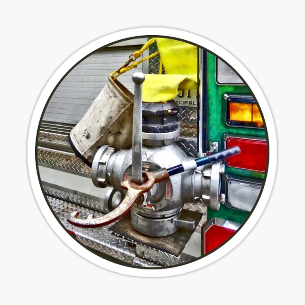 "Fire Bucket and Yellow Fire Hose" Sticker for Sale by SudaP0408 ...