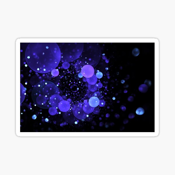 "Blue bubbles" Sticker for Sale by krinichnaya | Redbubble