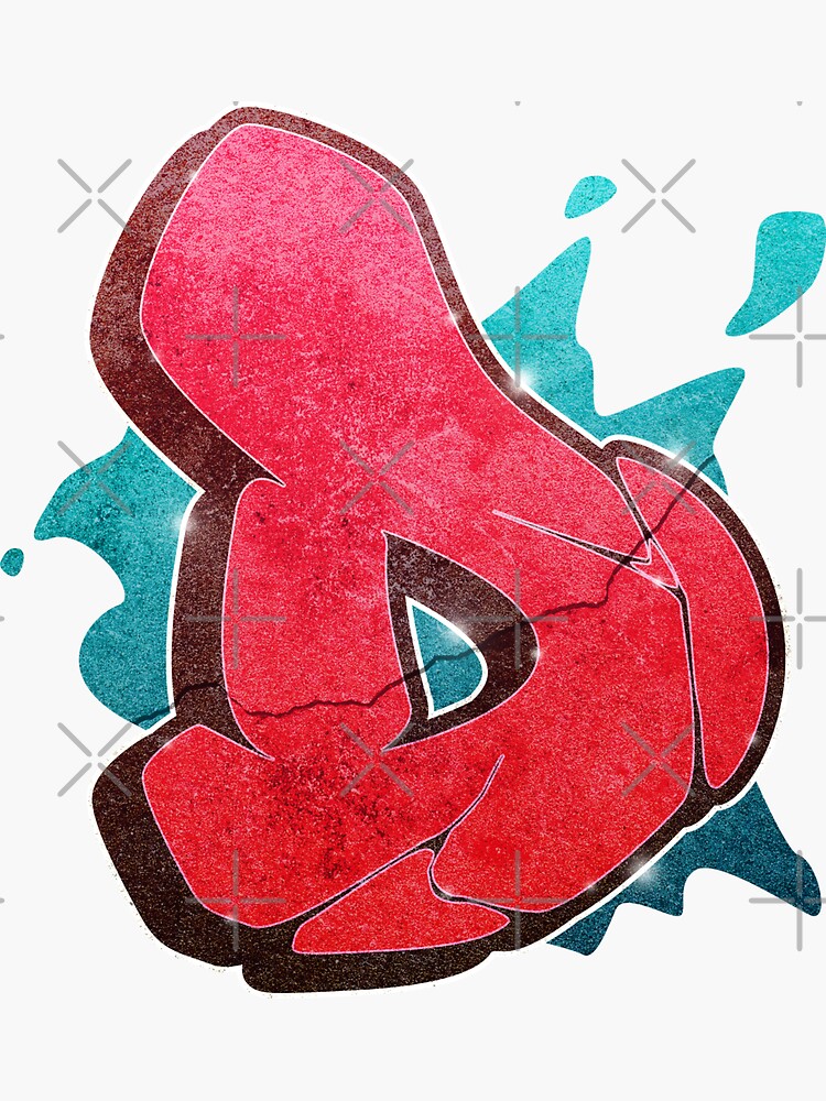 "D - Graffiti letter" Sticker for Sale by joax | Redbubble