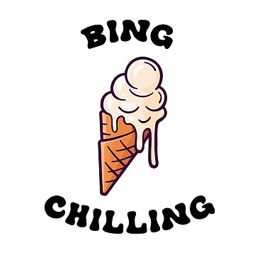 "John Cena Bing Chilling Ice Cream" Sticker for Sale by Alicia-Lee ...