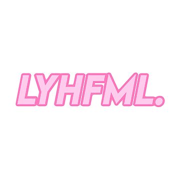 "lyhfml" Sticker for Sale by Abbeys-Shop | Redbubble