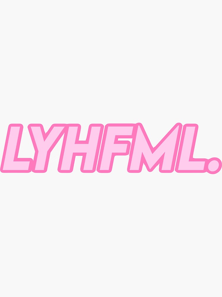 "lyhfml" Sticker for Sale by Abbeys-Shop | Redbubble