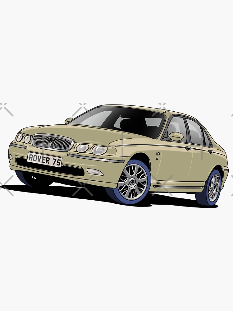 "White Gold Rover 75" Sticker for Sale by Webazoot Industries | Redbubble