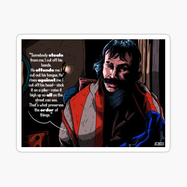 "Gangs Of New York “Fear” Bill The Butcher (digital)" Sticker for Sale ...