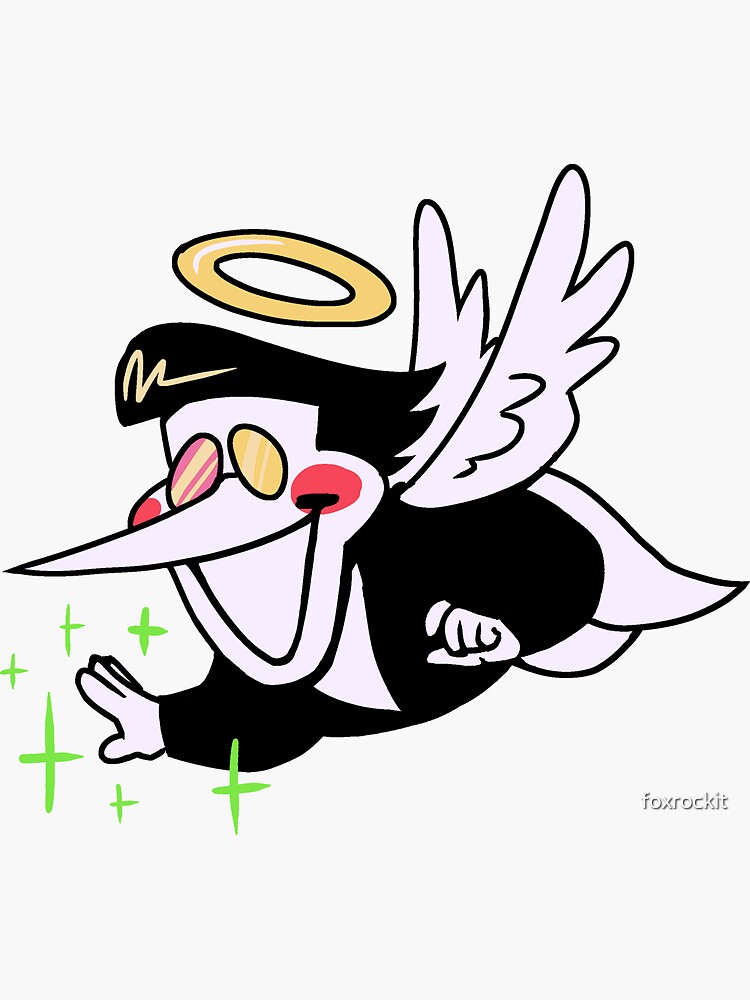 "spamton angel" Sticker for Sale by foxrockit | Redbubble
