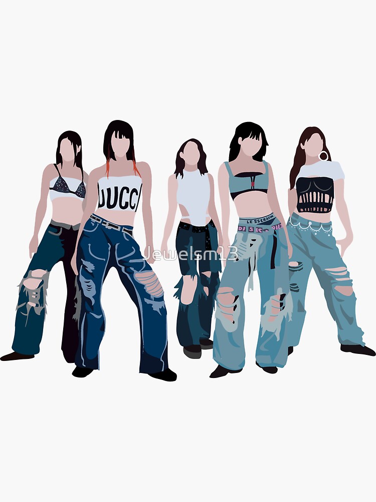 "LE SSERAFIM UNFORGIVEN Digital Illustration " Sticker for Sale by ...