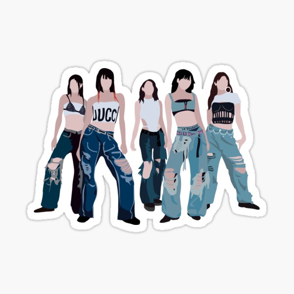 "LE SSERAFIM UNFORGIVEN Digital Illustration " Sticker for Sale by ...