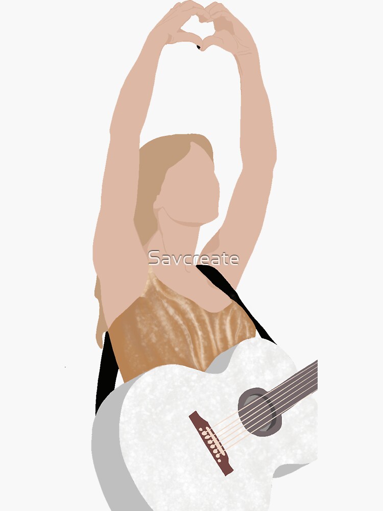 "Taylor Swift - Fearless Heart" Sticker for Sale by Savcreate | Redbubble