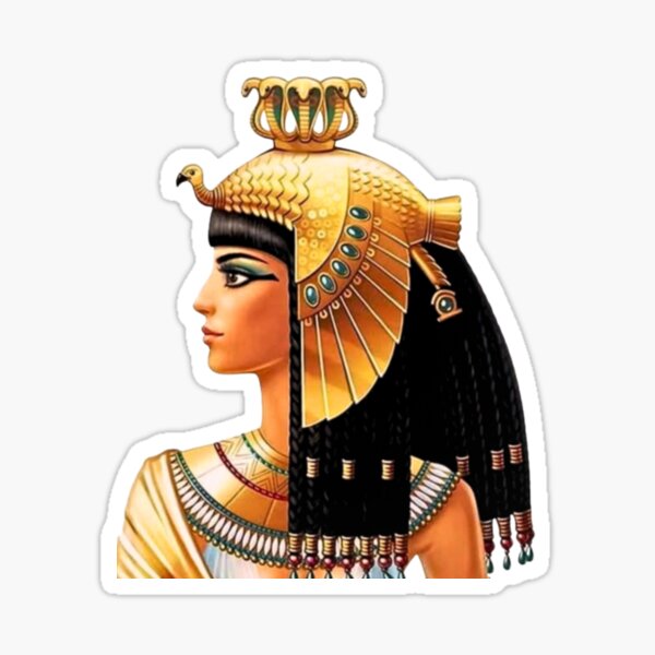 "Queen Cleopatra" Sticker for Sale by GoldenbrandX | Redbubble