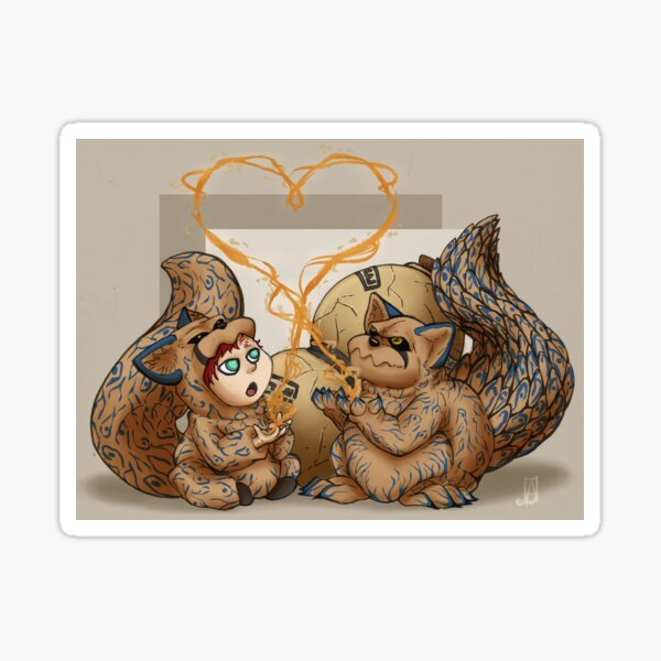 Shukaku Stickers | Redbubble