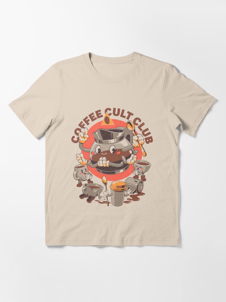 "Holy Coffee Club" Essential T-Shirt for Sale by Ilustrata Design ...