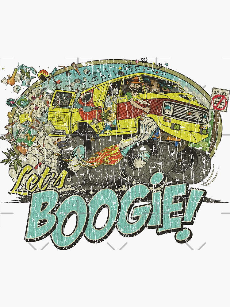 "Let's Boogie! 1970" Sticker for Sale by AstroZombie6669 | Redbubble