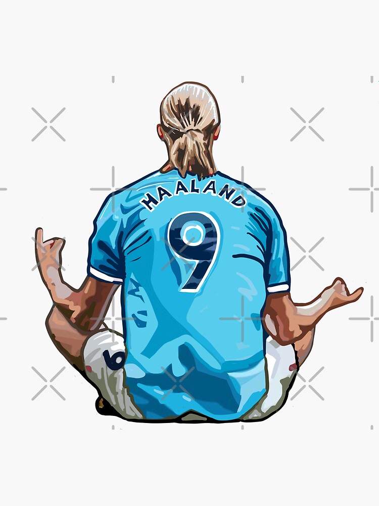 "Erling Haaland soccer football star" Sticker for Sale by Kludoman ...