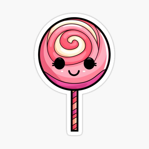 "cute and colorful lollipop" Sticker for Sale by BenjaminsPlace | Redbubble