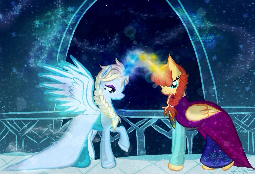 "Mlp frozen crossover" by AquaAngel1010 | Redbubble