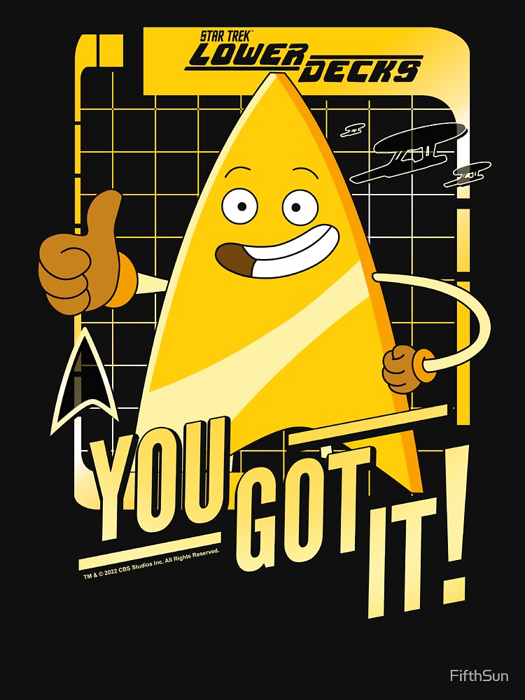 "Star Trek: Lower Decks Badgey Inspirational Poster" Essential T-Shirt ...