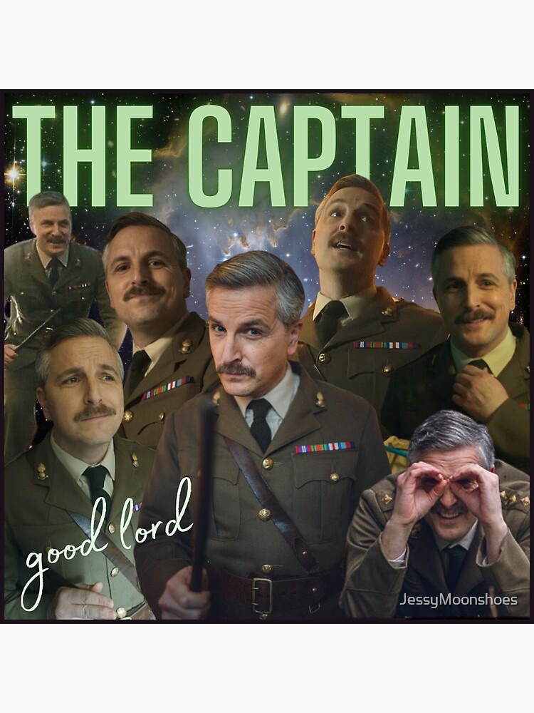 "The Captain - BBC Ghosts" Sticker for Sale by JessyMoonshoes | Redbubble