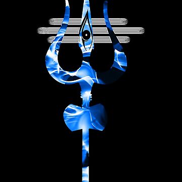 "Divine Trishul Shiva" Sticker for Sale by augustineshae | Redbubble