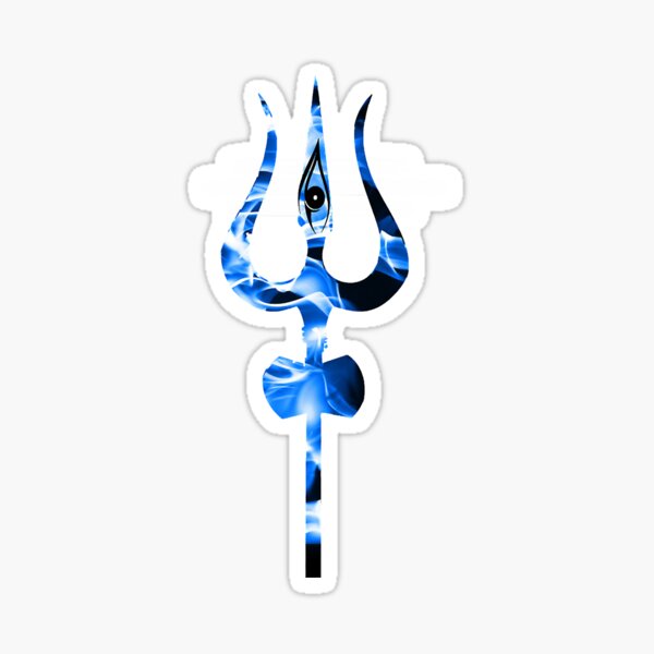 "Divine Trishul Shiva" Sticker for Sale by augustineshae | Redbubble
