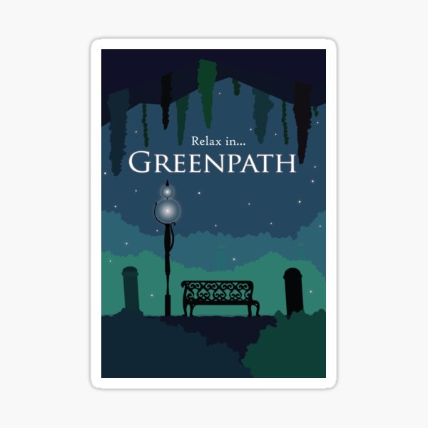 "Relax in Greenpath" Sticker for Sale by Sparkawan | Redbubble