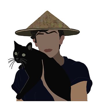 "Ricky in Hat with Cat" Sticker for Sale by Squidney-Forte | Redbubble