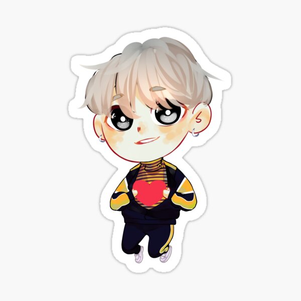 "BTS TAEHYUNG HEART X ARMY" Sticker by p0zuda | Redbubble