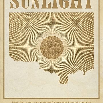 "Sunlight Hozier" Poster for Sale by eggercarolin | Redbubble