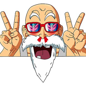 "Master Roshi and Bulma" Sticker for Sale by KirabooStudios | Redbubble