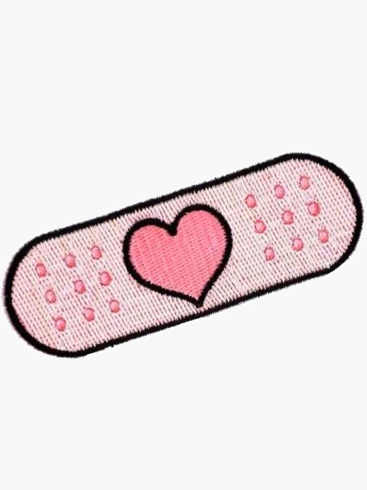 "pink band aid " Sticker for Sale by spoiledbratz | Redbubble