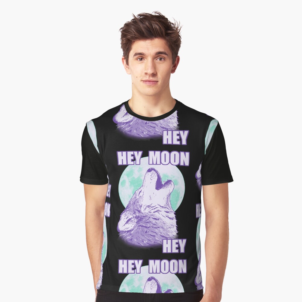 "Hey Moon Hey" Sticker for Sale by wytrab8 | Redbubble