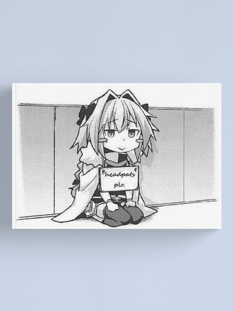 "Astolfo Headpat" Canvas Print by Paradizzer | Redbubble