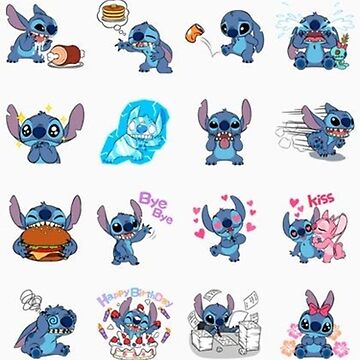 "stitch mood" Sticker for Sale by ALIWOLF95 | Redbubble