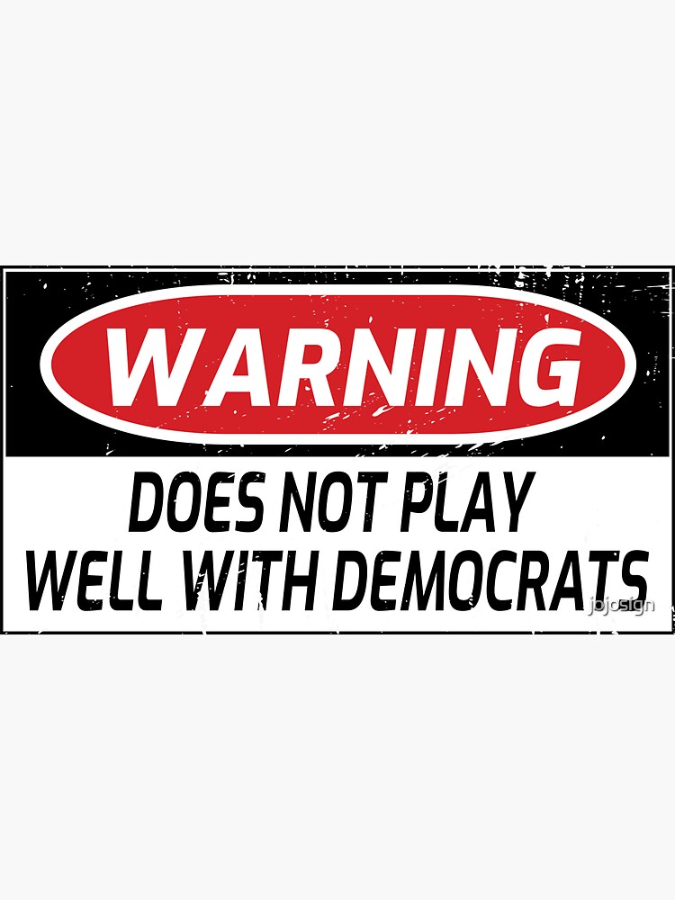 "Funny Liberal Design for Conservatives Funny Conservative" Sticker for ...