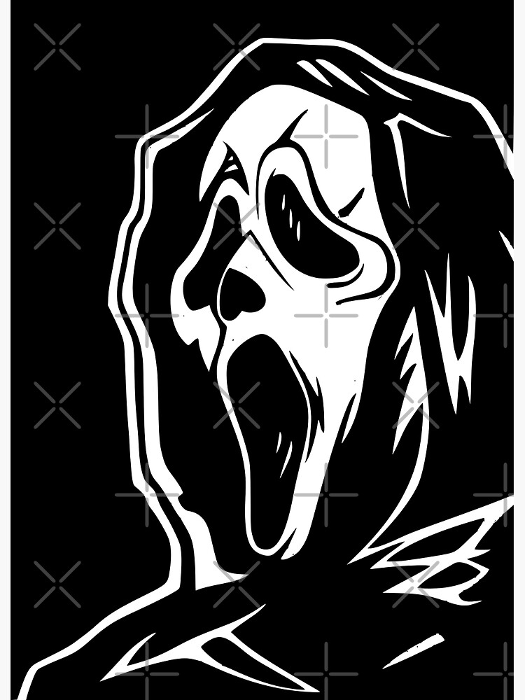 "Ghost face classic ver" Art Print for Sale by TheMillusion | Redbubble