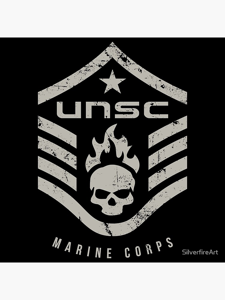 "UNSC Halo Marine Corps" Poster for Sale by SilverfireArt | Redbubble