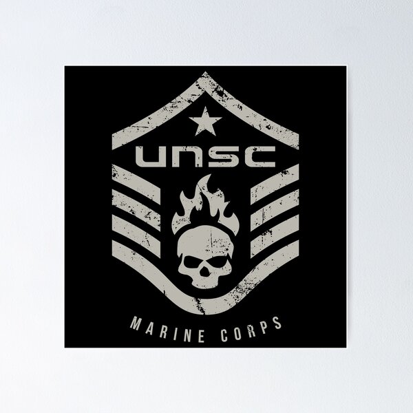 "UNSC Halo Marine Corps" Poster for Sale by SilverfireArt | Redbubble