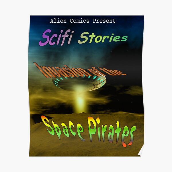 "Alien Comics Present" Poster for Sale by AlienVisitor | Redbubble