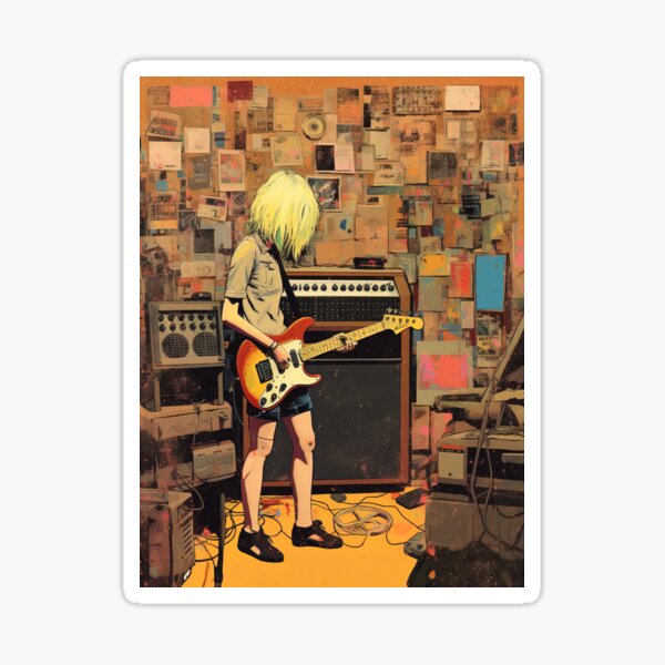 "Punk's New Wave" Sticker for Sale by retro-typo | Redbubble