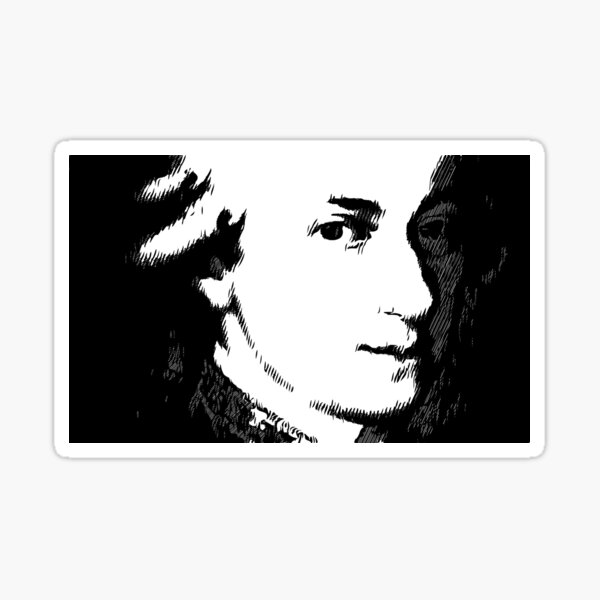 Wolfgang Amadeus Mozart Stickers | Redbubble
