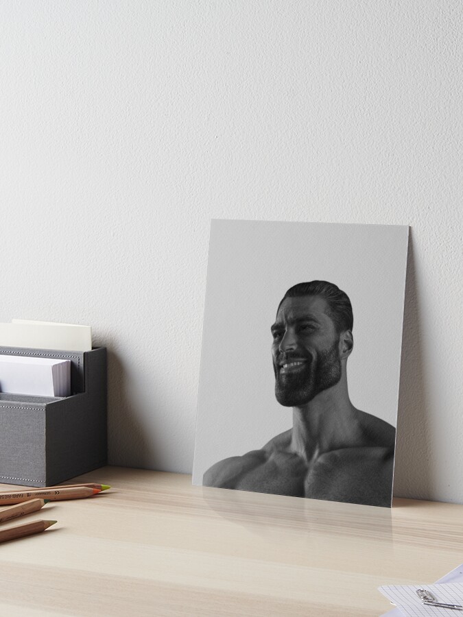 "GigaChad meme" Art Board Print for Sale by tttatia | Redbubble