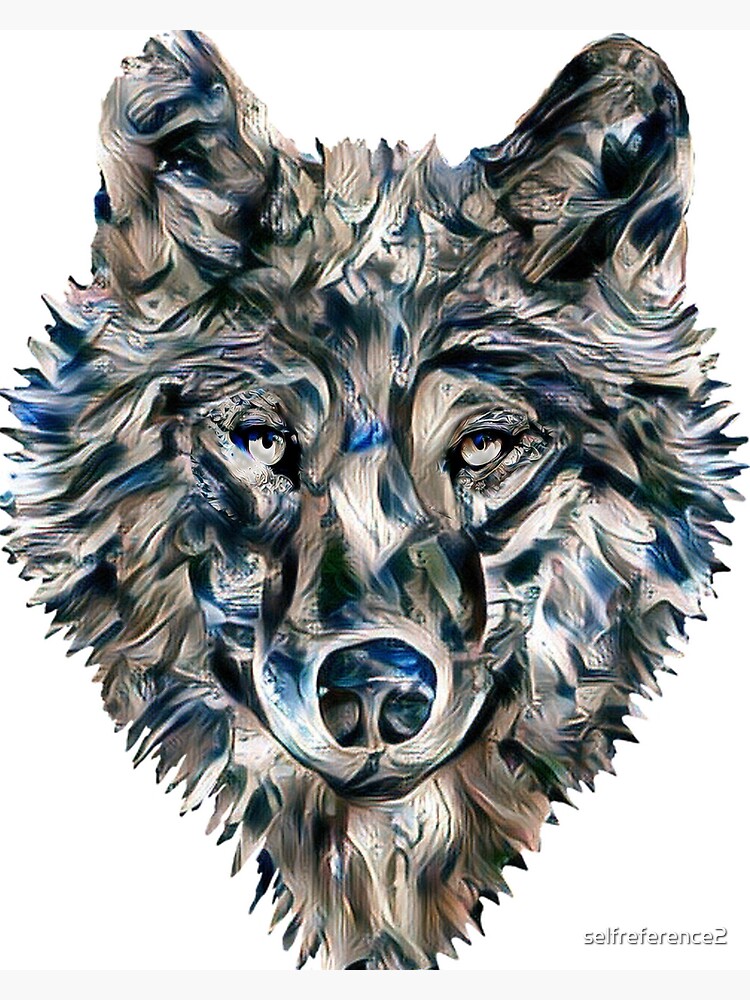 "Arctic Flow Wolf" Poster by selfreference2 | Redbubble