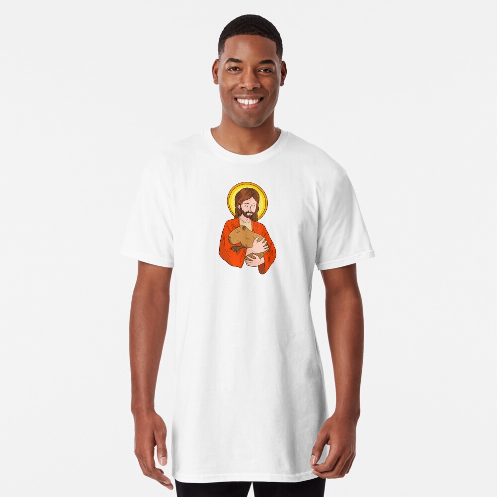 "Jesus and Capybara" Sticker for Sale by TinyTina18 | Redbubble