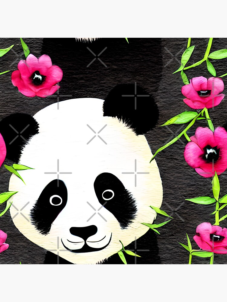 "Peek-a-Boo Panda - Playful Art Print" Sticker for Sale by ZenEverAI ...